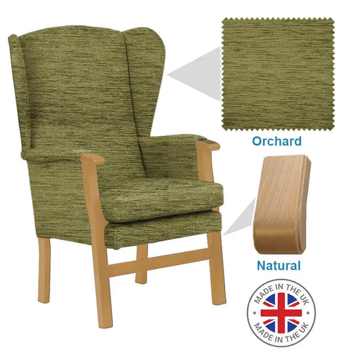 High Seat Orthopaedic Chairs for Elderly | Wingback, Fireside Chairs ...