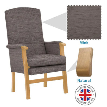High Seat Orthopaedic Chairs for Elderly | High Back Armchair ...