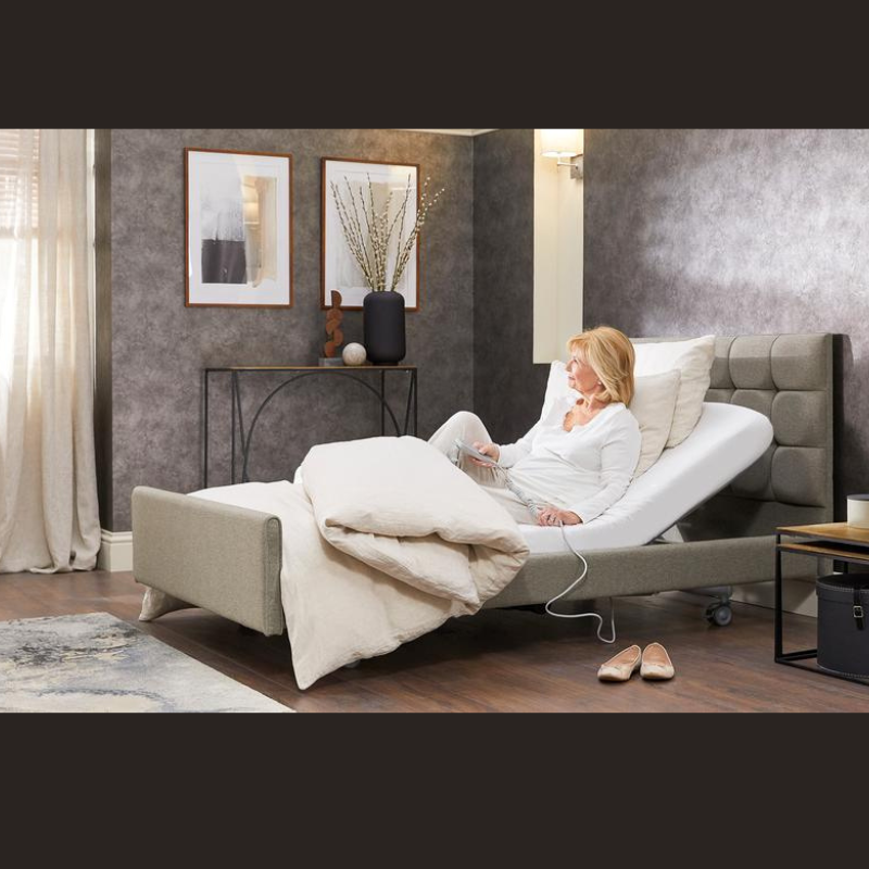 Opera Signature Comfort Profiling Bed - Pearl Headboard – Mobility World UK