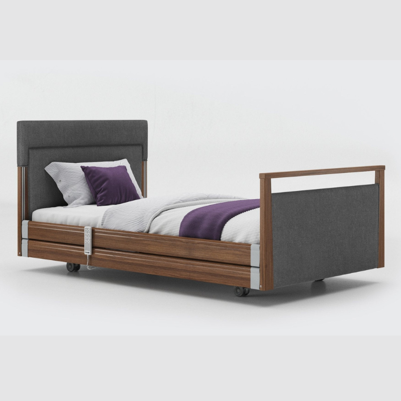 Opera Signature Upholstered Profiling Bed With Cot Sides – Mobility ...